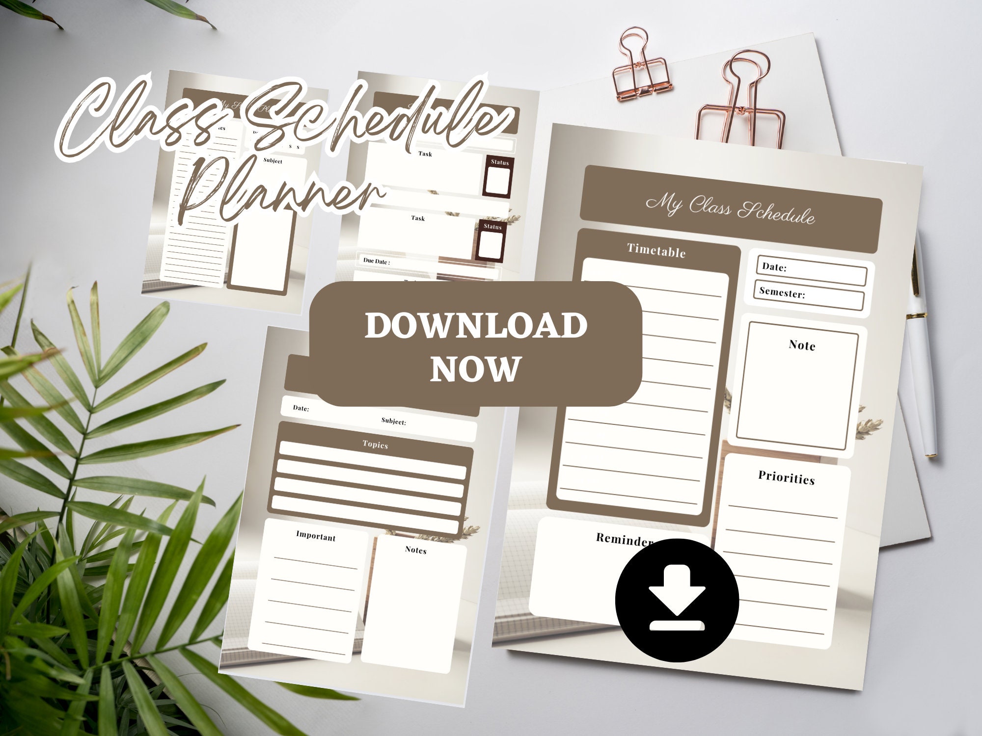 Printable Study Plan Bundle - Get on Top of Your Academic Student ...