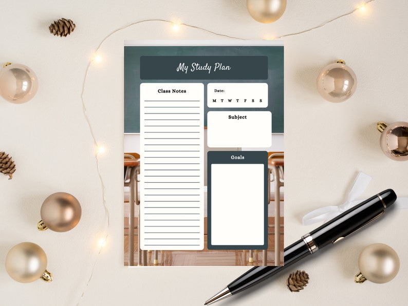 Printable Study Plan Bundle Get on Top of Your Academic - Etsy