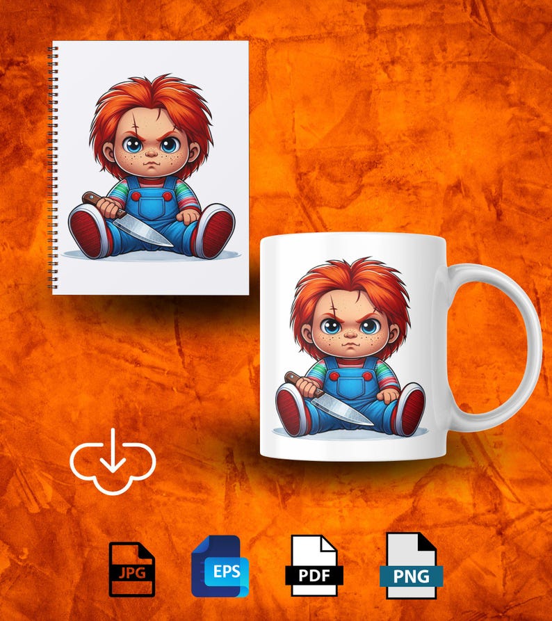 Chucky Chibi Png, Chucky Horror Movie Png, Halloween Png, PNG, High ...