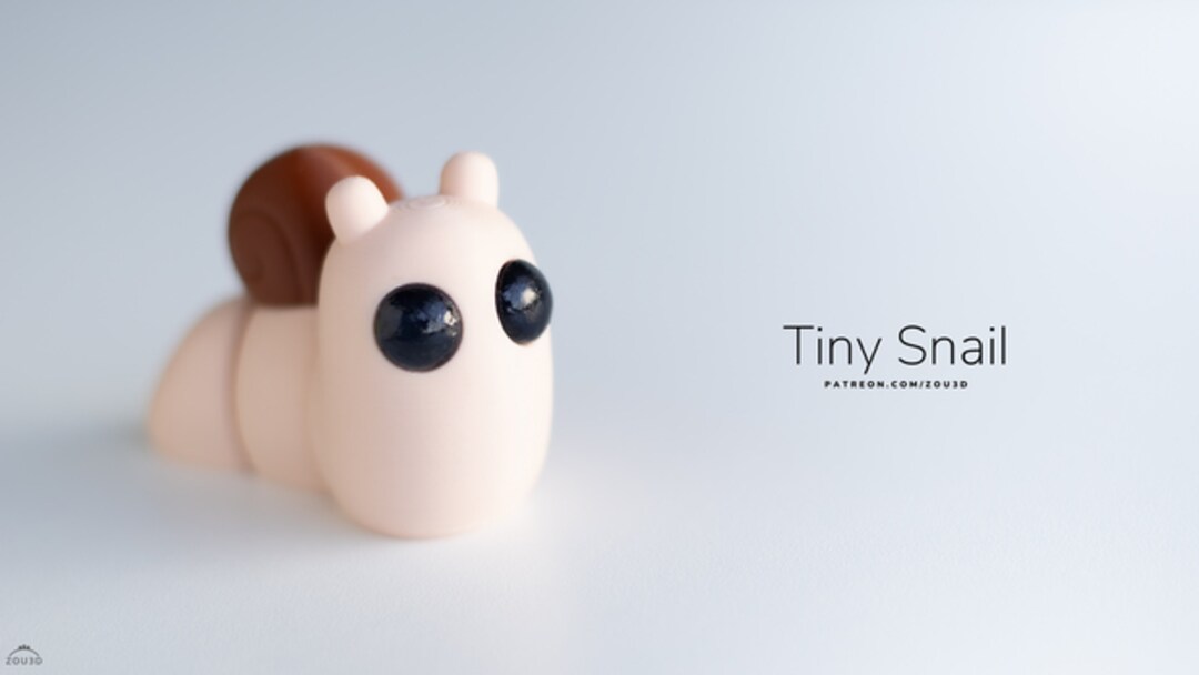 Articulated Tiny Snail 3D Printed Cute Gifts for Her - Etsy
