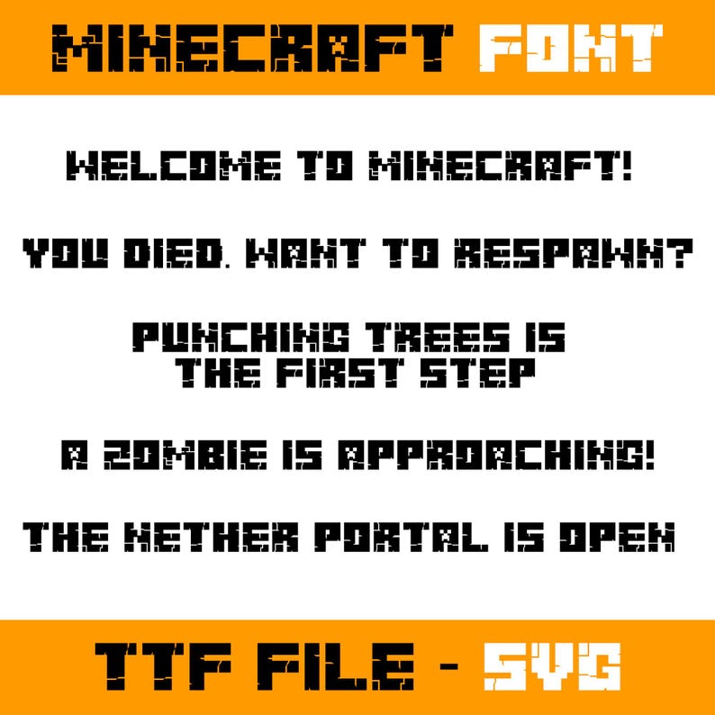 Minecraft Font Svg Bundle, Gamer Font Svg, Gamer Font Alphabets Svg ...