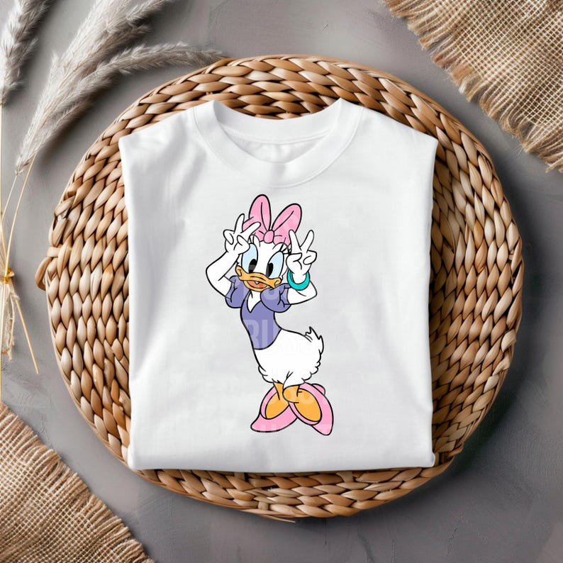Cute Daisy Duck Inspired SVG PNG Bundle | Cartoon Girl Duck Cut Files ...