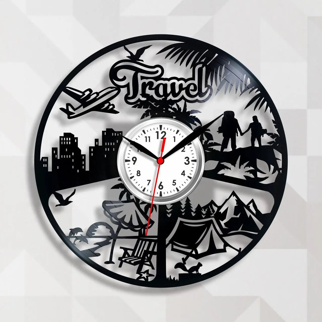 Travel Wall Clock, London Wall Clock, Unique Gift for Travel Lover ...