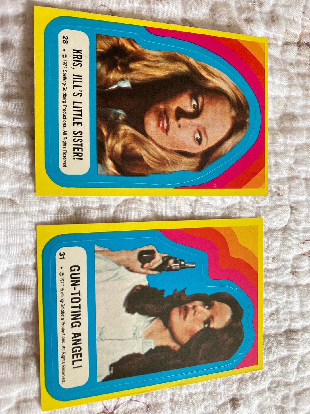1977 Charlies Angels Sticker Trading Cards - Etsy