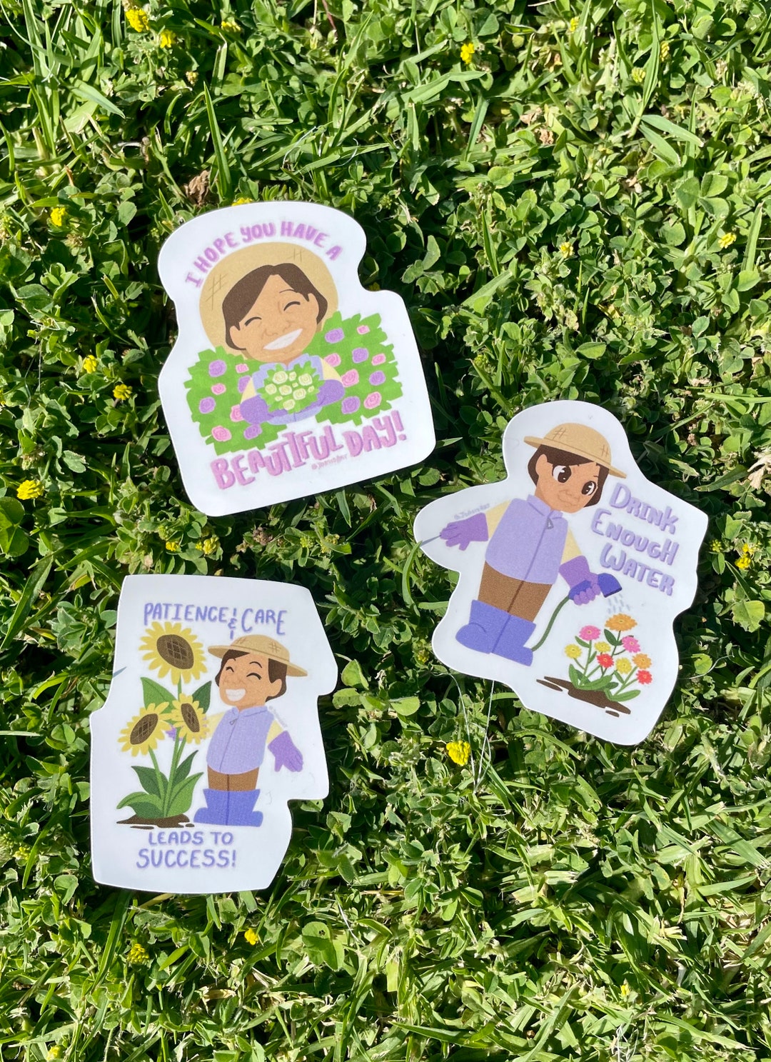 Garden Grandma - Waterproof Stickers | Cute | Grandma | Cartoon ...