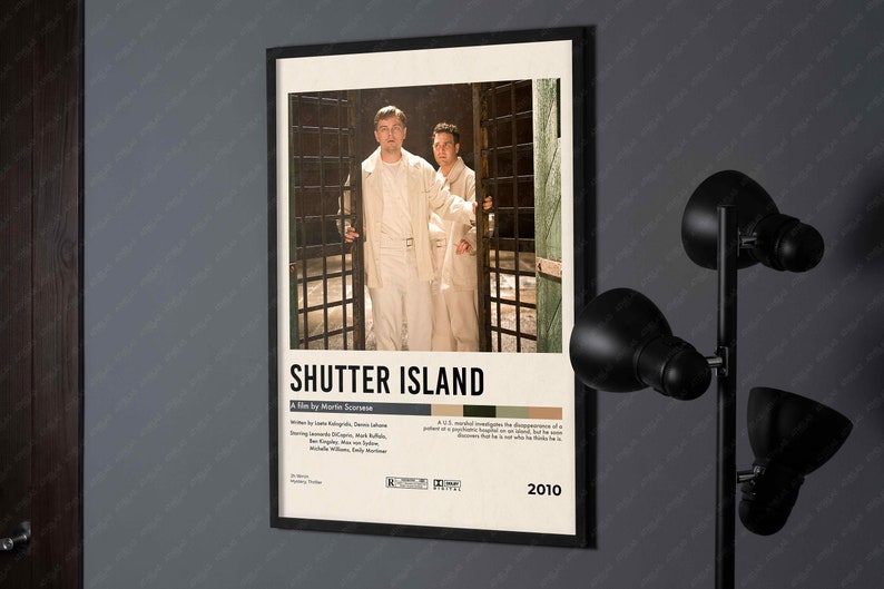 Shutter Island Movie Poster: Minimalist Retro Art Print (digital ...