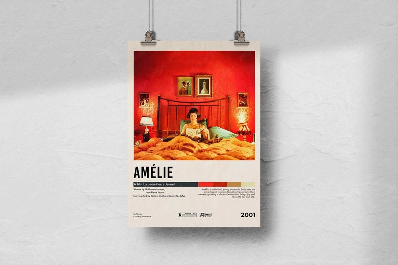 Amelie Movie Poster: Minimalist Retro Art Print (digital Download) - Etsy
