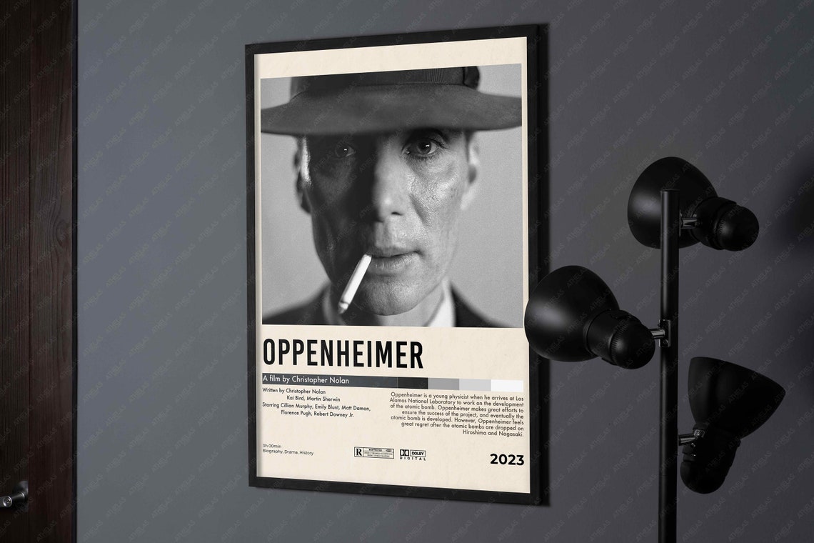 Oppenheimer Movie Poster: Minimalist Retro Art Print (digital Download ...