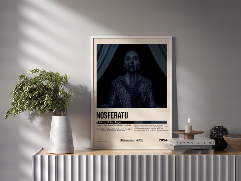 Nosferatu Movie Poster: Robert Eggers Film, Vintage Art Print (digital ...