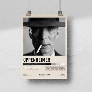 Oppenheimer Movie Poster: Minimalist Retro Art Print (digital Download ...
