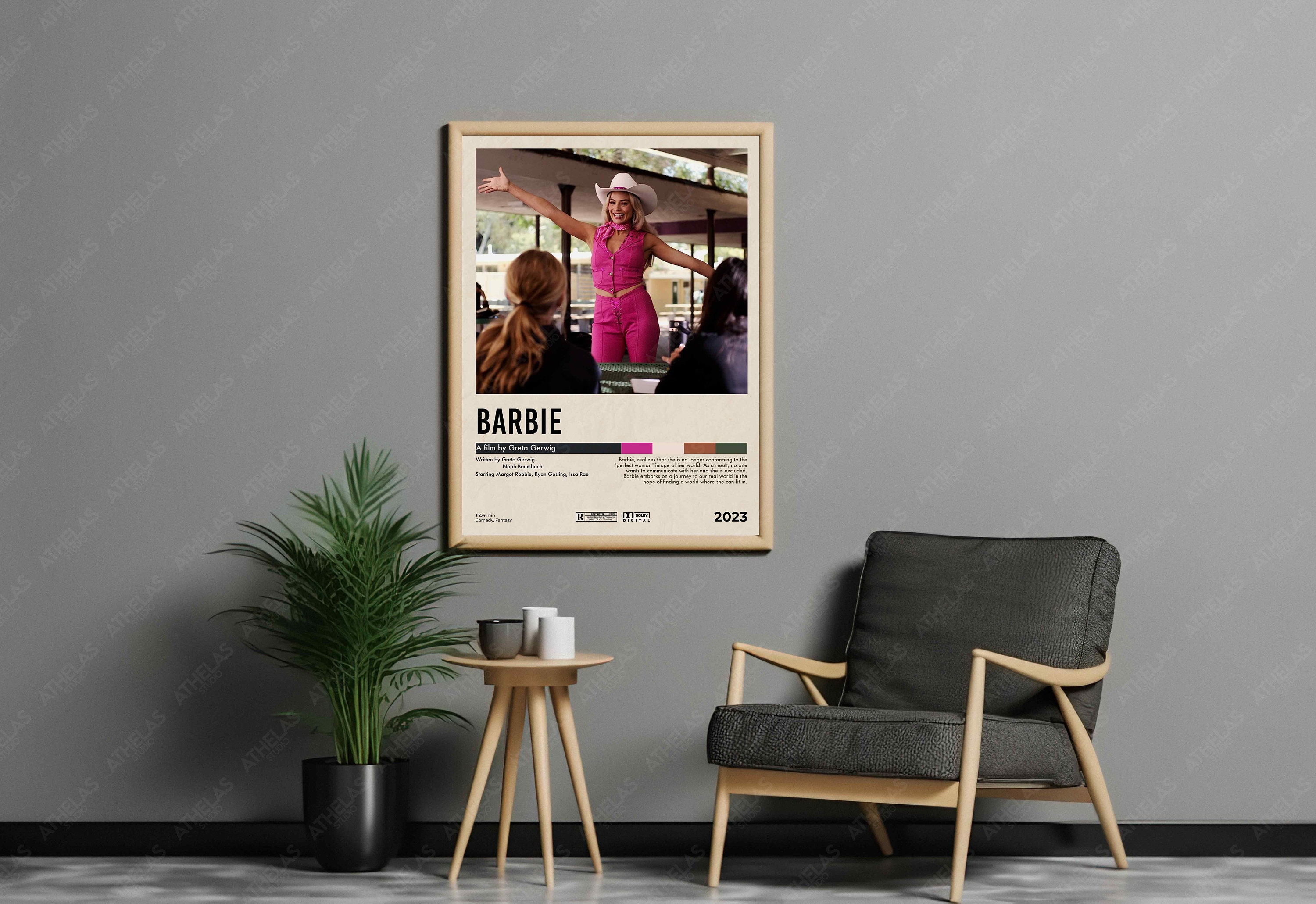 Barbie | Minimalist Movie Poster | Vintage Retro Art Print