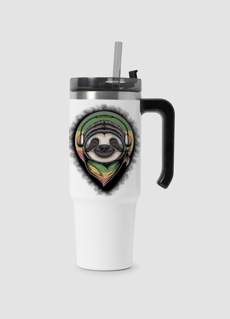 Rasta Jamaican Sloth Png - Sublimation Image - Printable Wall Art ...