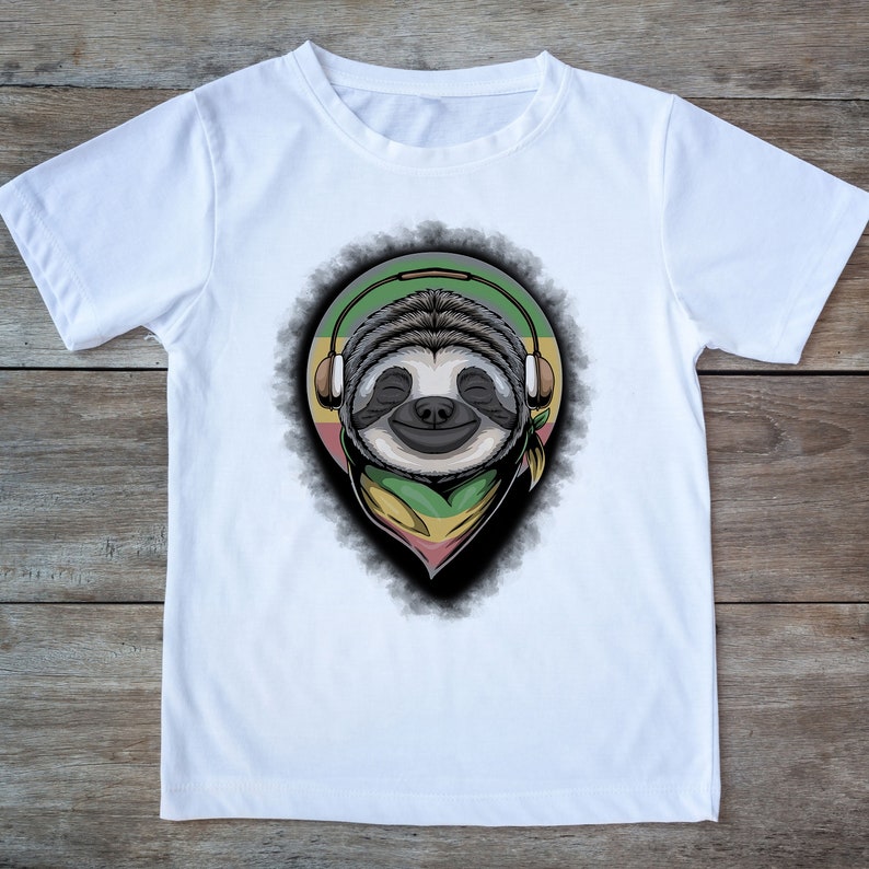 Rasta Jamaican Sloth Png - Sublimation Image - Printable Wall Art ...