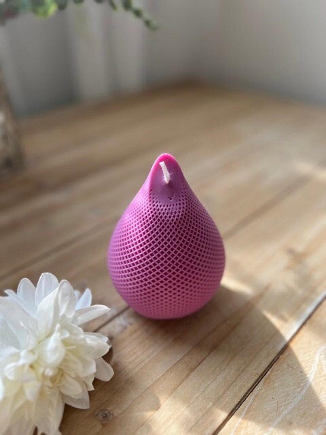 Water Drop Candle Sculpture Candle Rapeseed Wax Handmade - Etsy