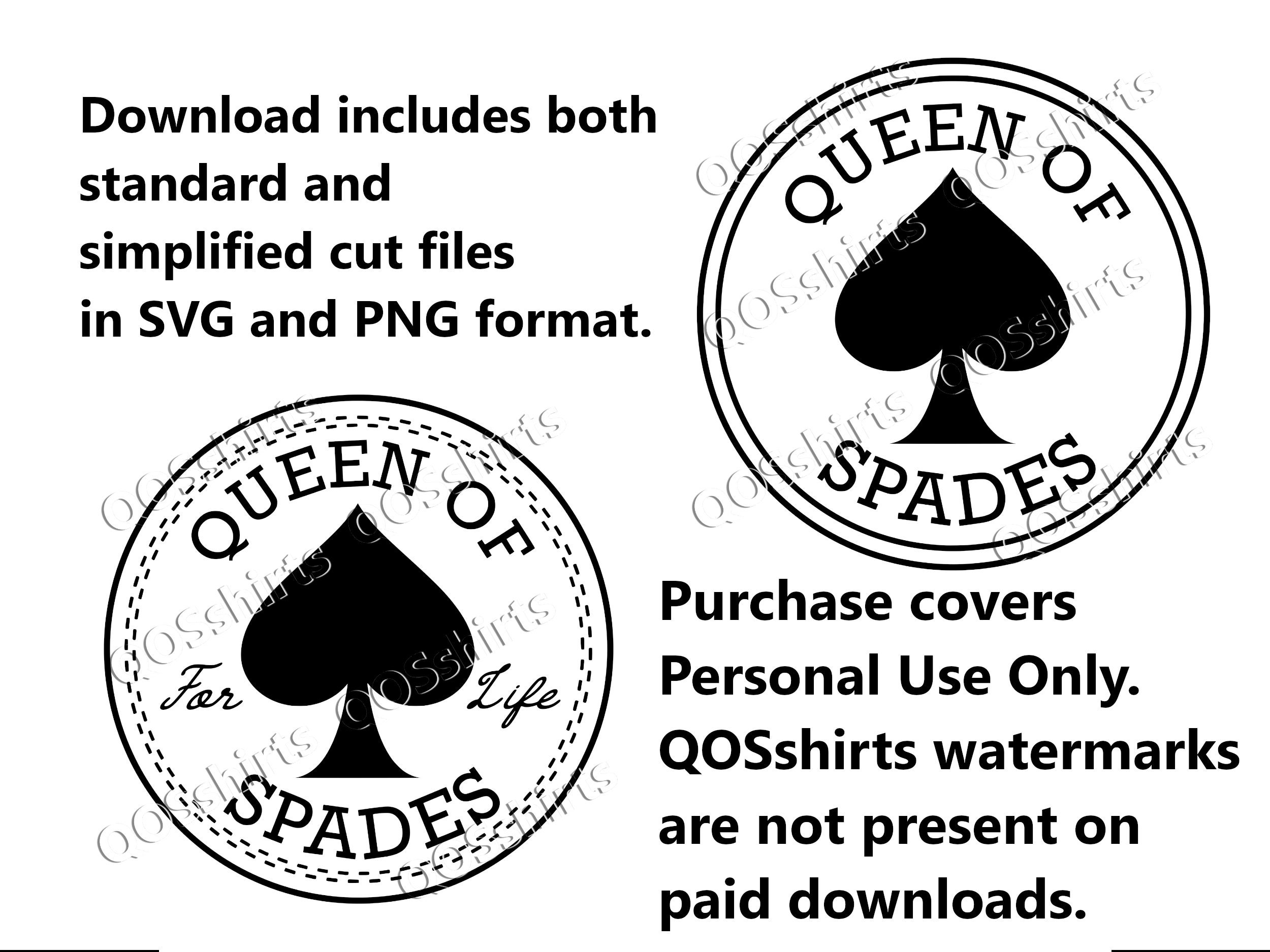 Queen of Spades SVG PNG Cut File Athletic Hotwife QOS Shirt - Etsy UK