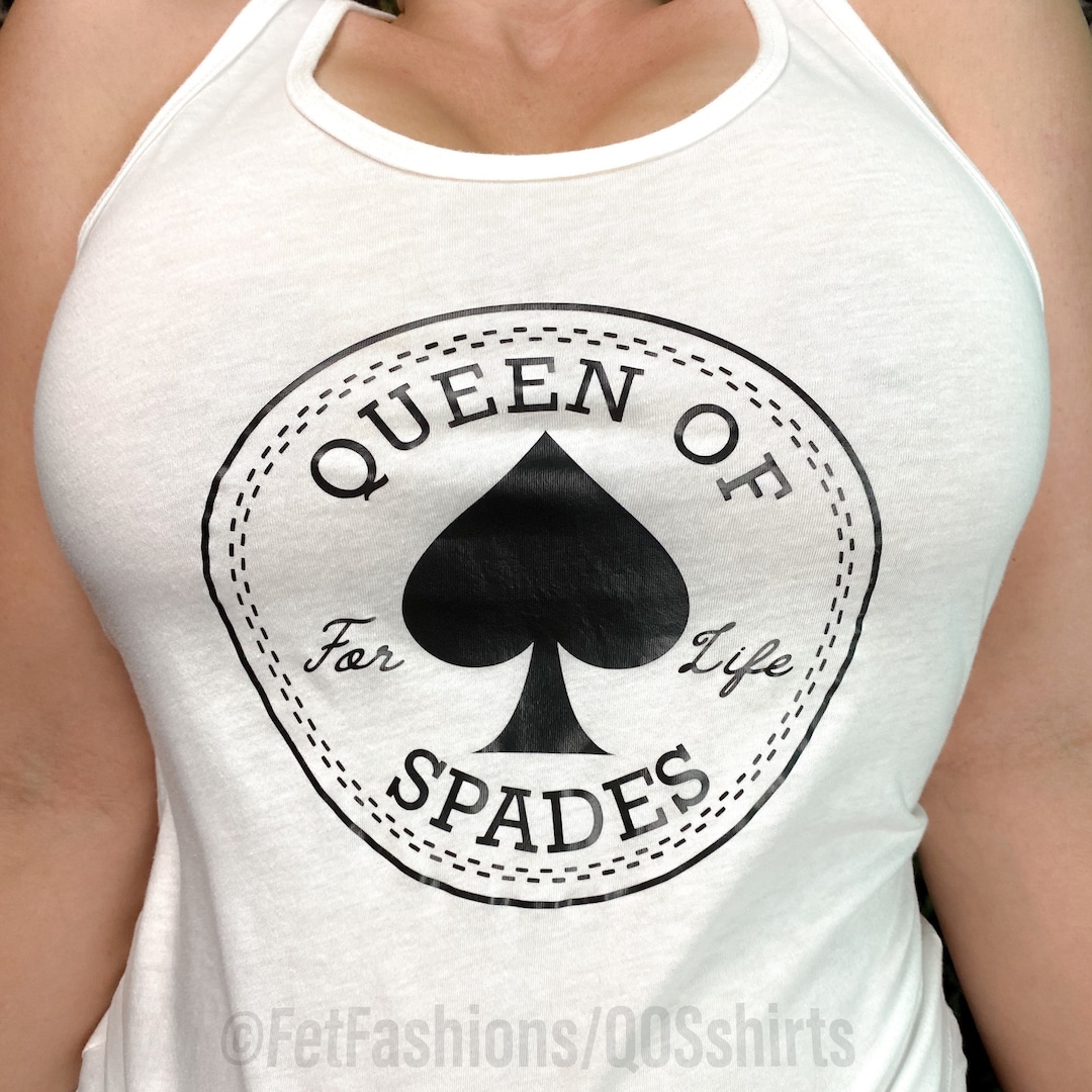Queen of Spades Shirt QOS Athletic Logo Tank Top Hotwife - Etsy