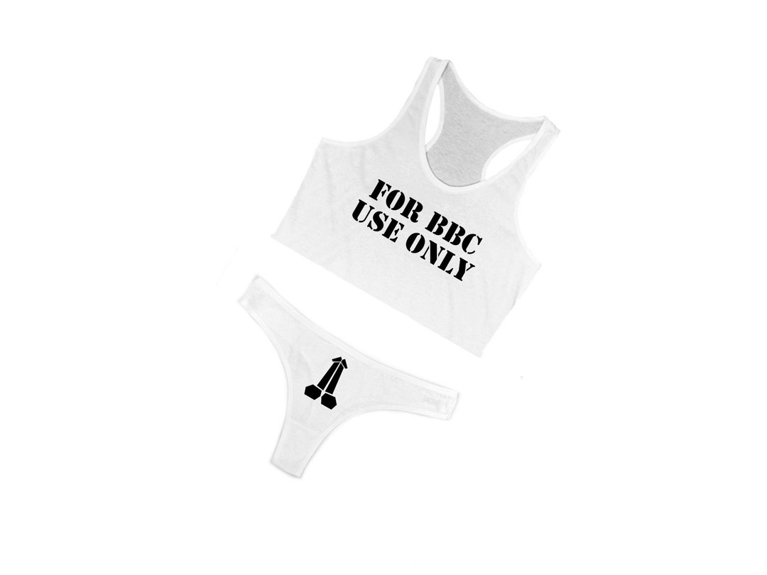 Bbc Use Only Lingerie Queen Of Spades Clothing Qos Crop Top Thong Hotwife Pajama Set Etsy