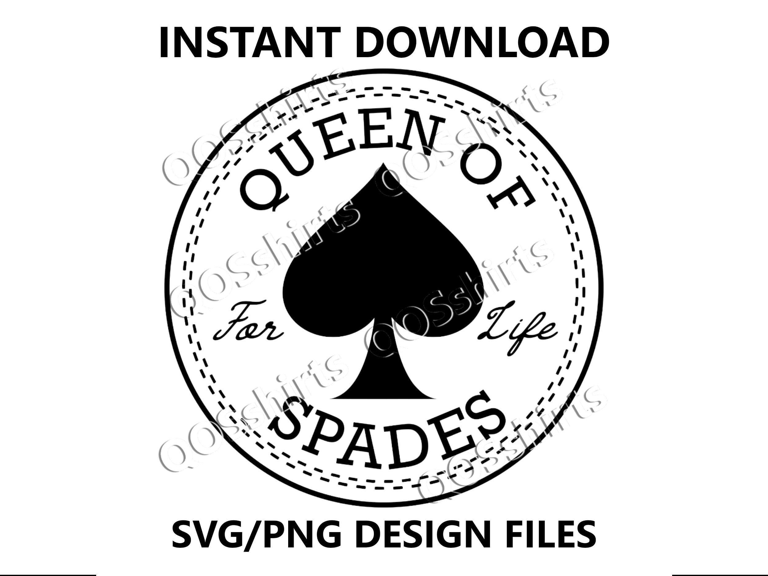 Queen of Spades SVG PNG Cut File Athletic Hotwife QOS Shirt - Etsy UK