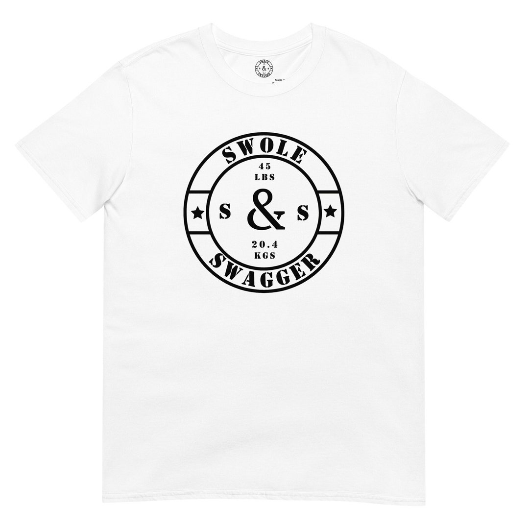 Swole & Swagger Branded Stamp Athletic Fit T-shirt - Etsy