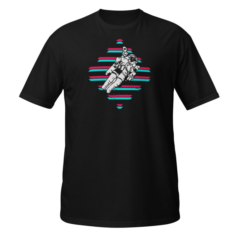 80's Astronaut MTV Retro Type Design Shirt, Swole & Swagger Graphic Tee ...