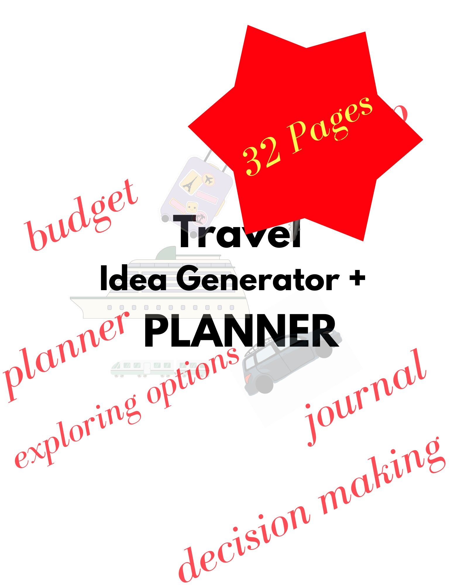 Editable Travel Planner Template, Holiday Planner Insert, Canva ...