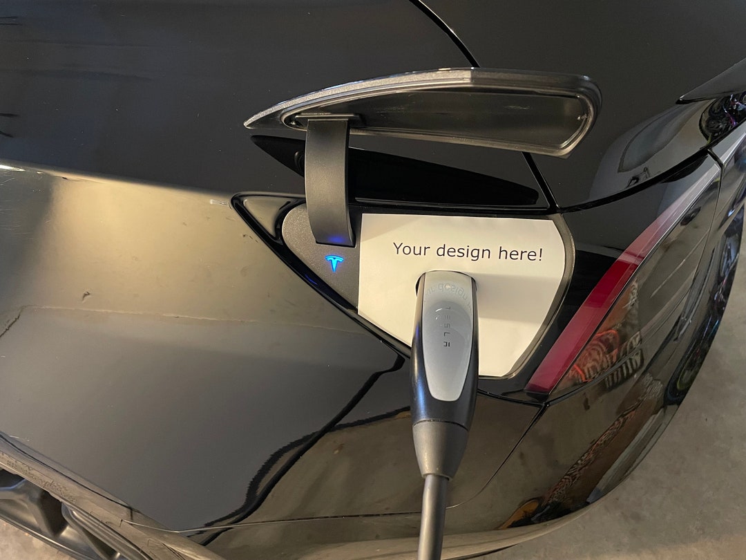 Tesla Model 3 / Y Charge Port Vinyl Wrap - Your Design - Etsy