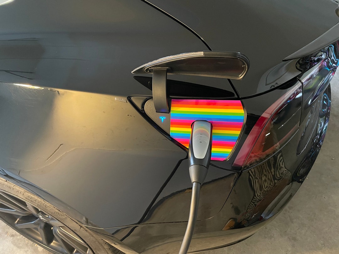Tesla Model 3 / Y Charge Port Vinyl Wrap LGBTQ - Etsy
