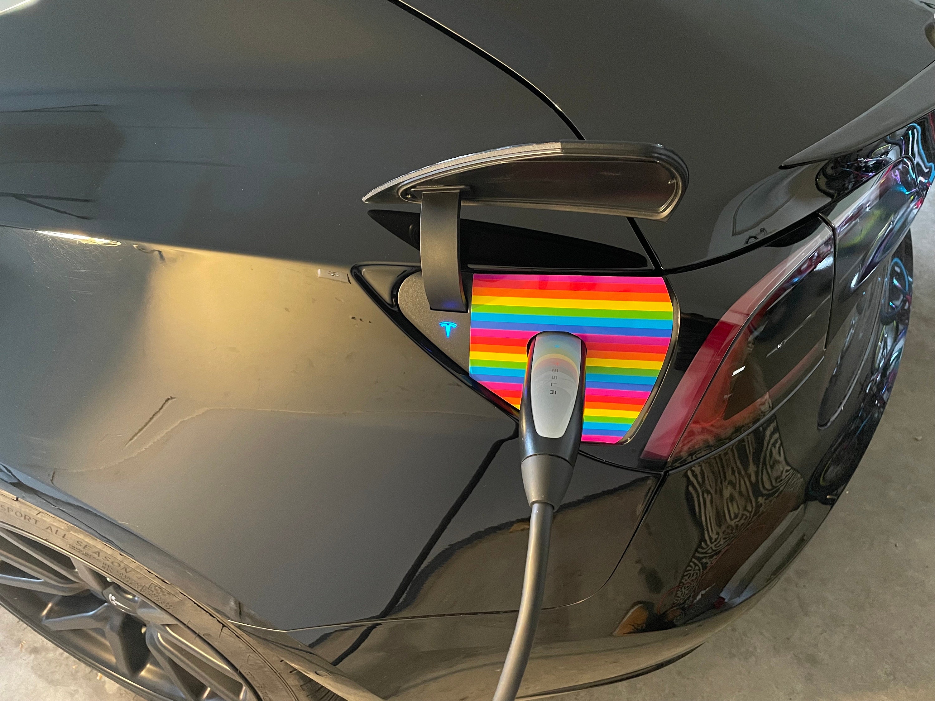 Tesla Model 3 / Y Charge Port Vinyl Wrap LGBTQ - Etsy