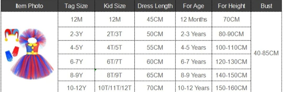 The Amazing Digital Circus Costume Dress up Outfit for Girls Tutu ...