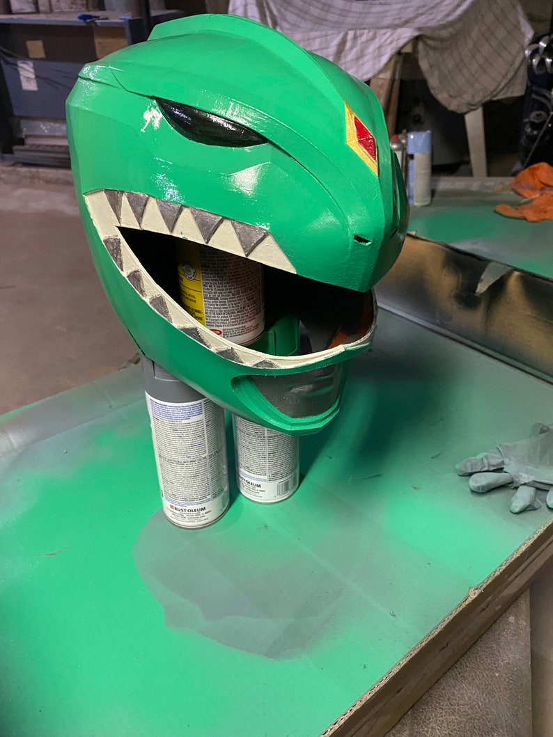 Green Ranger MMPR Helmet Blank - Etsy