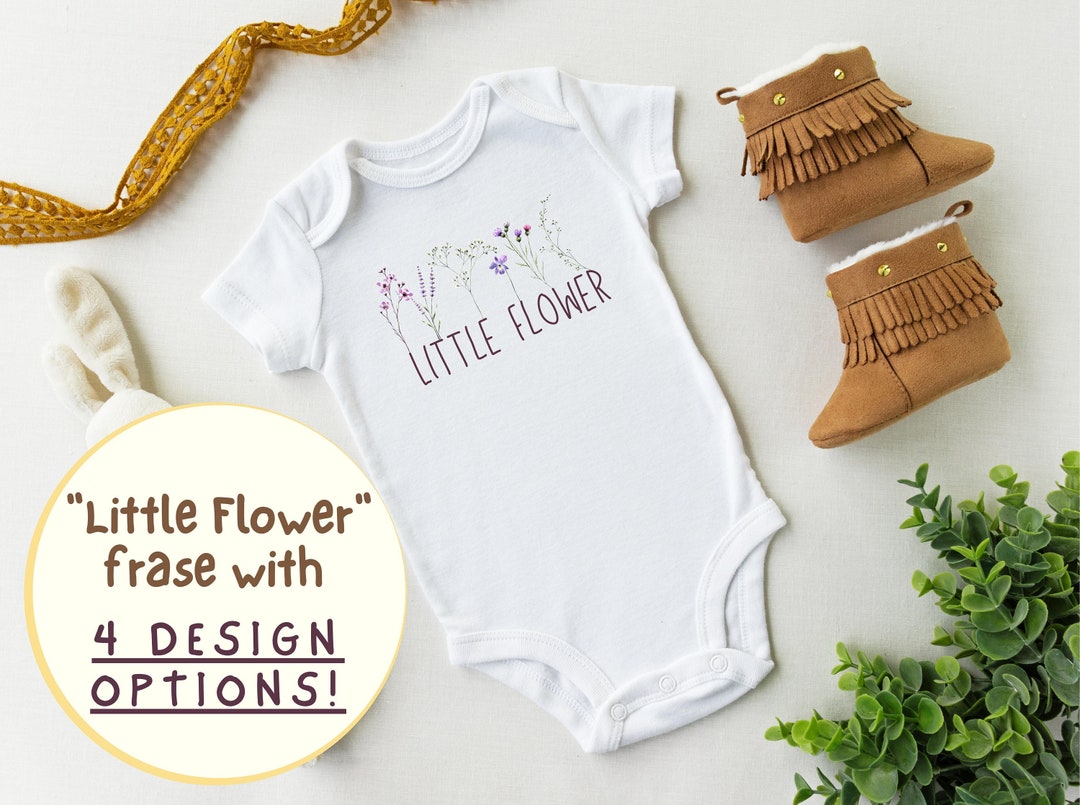 Little Flower Baby Onesie®, Baby Girl Flower Bodysuit, Cute Baby Onesie ...