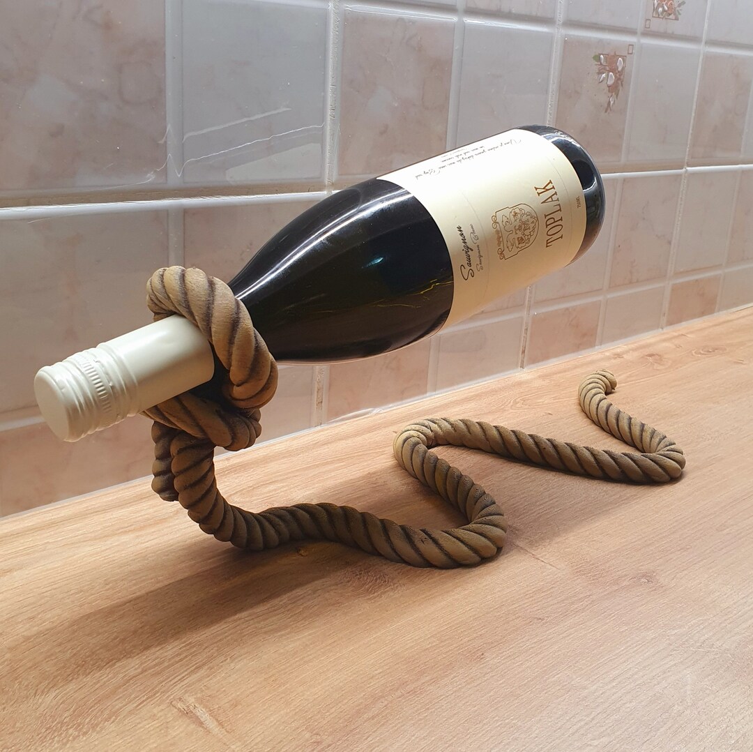 Rope Wine Bottle Holder - Etsy