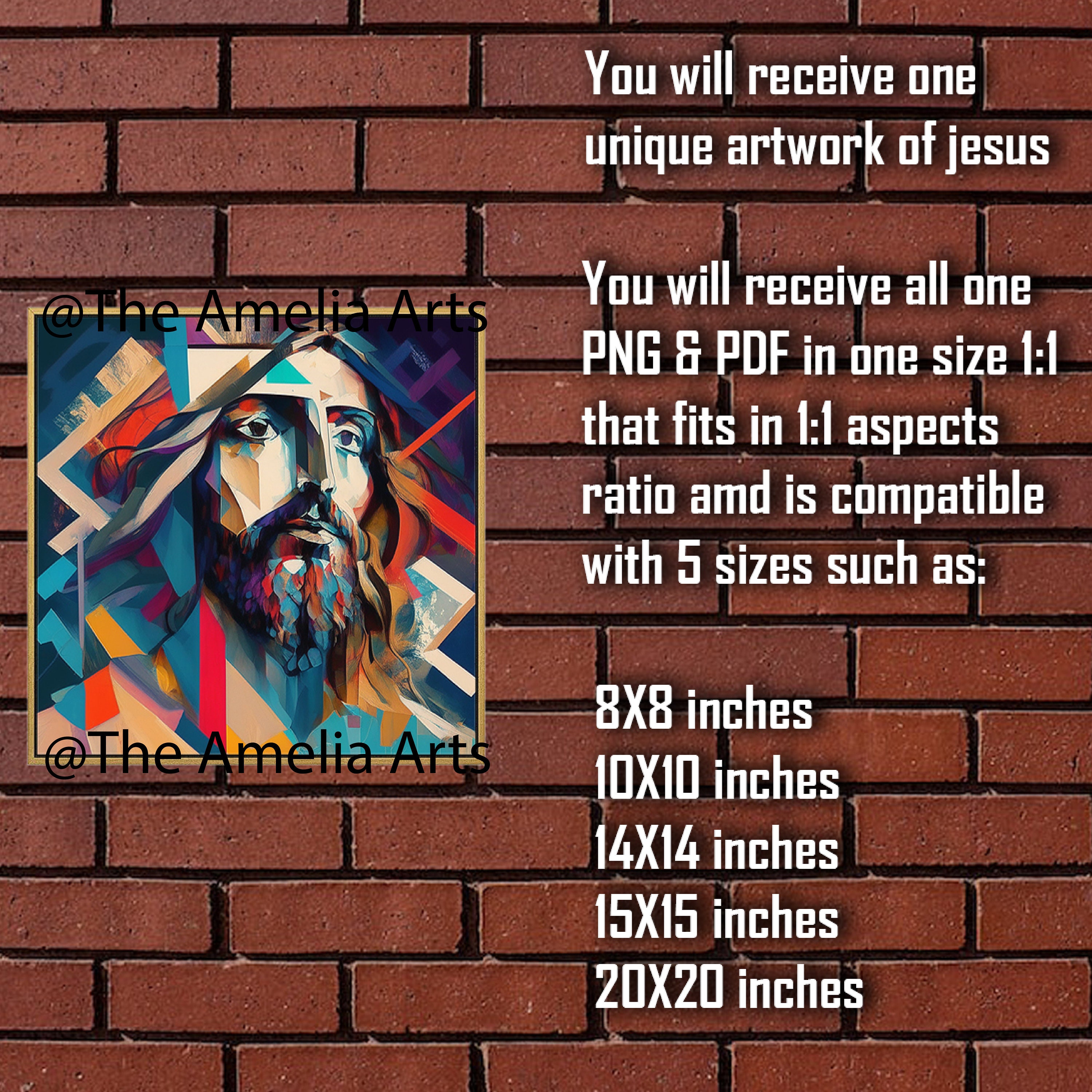 Jesus Abstract Painting, Christ Artwork, Jesus Art Digital Portrait ...