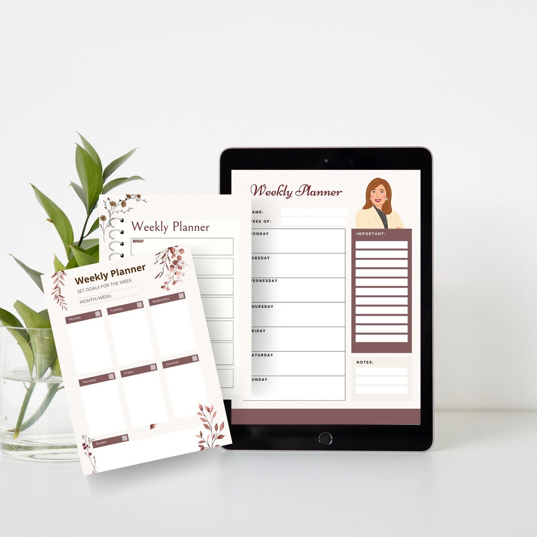 Printable Weekly Planner | INSTANT DOWNLOAD | to Do List | Minimal ...
