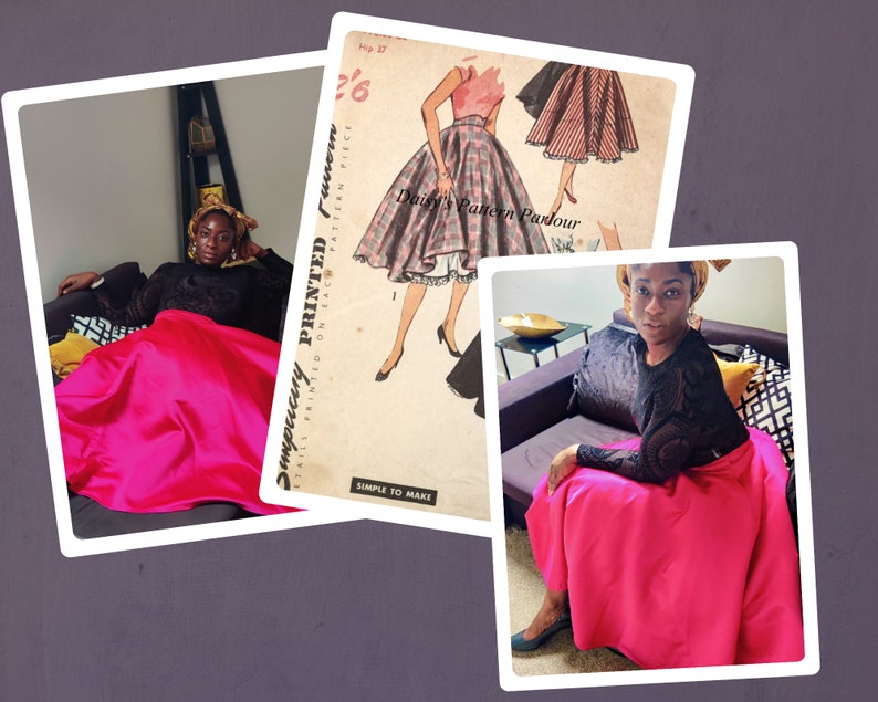 1950s Rockabilly Vintage Full Circle With Petticoat Homemade - Etsy