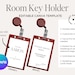 Editable Room Key Card Holder Template: Canva Design (digital Download ...