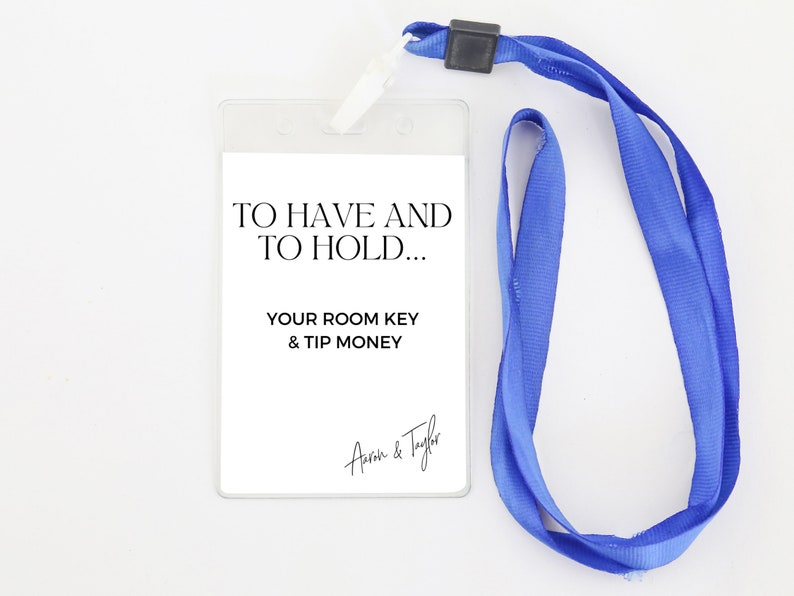 Editable Room Key Card Holder Template: Canva Design (digital Download ...