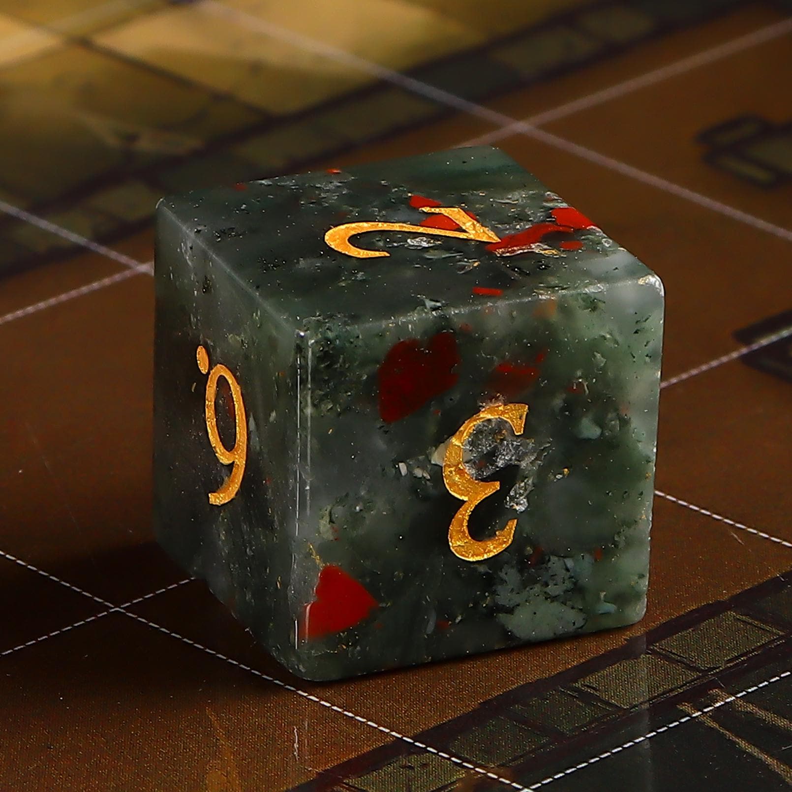 Natural Bloodstone Dnd Dice Set| Multi-faceted Gemstone Dice| Dungeons ...