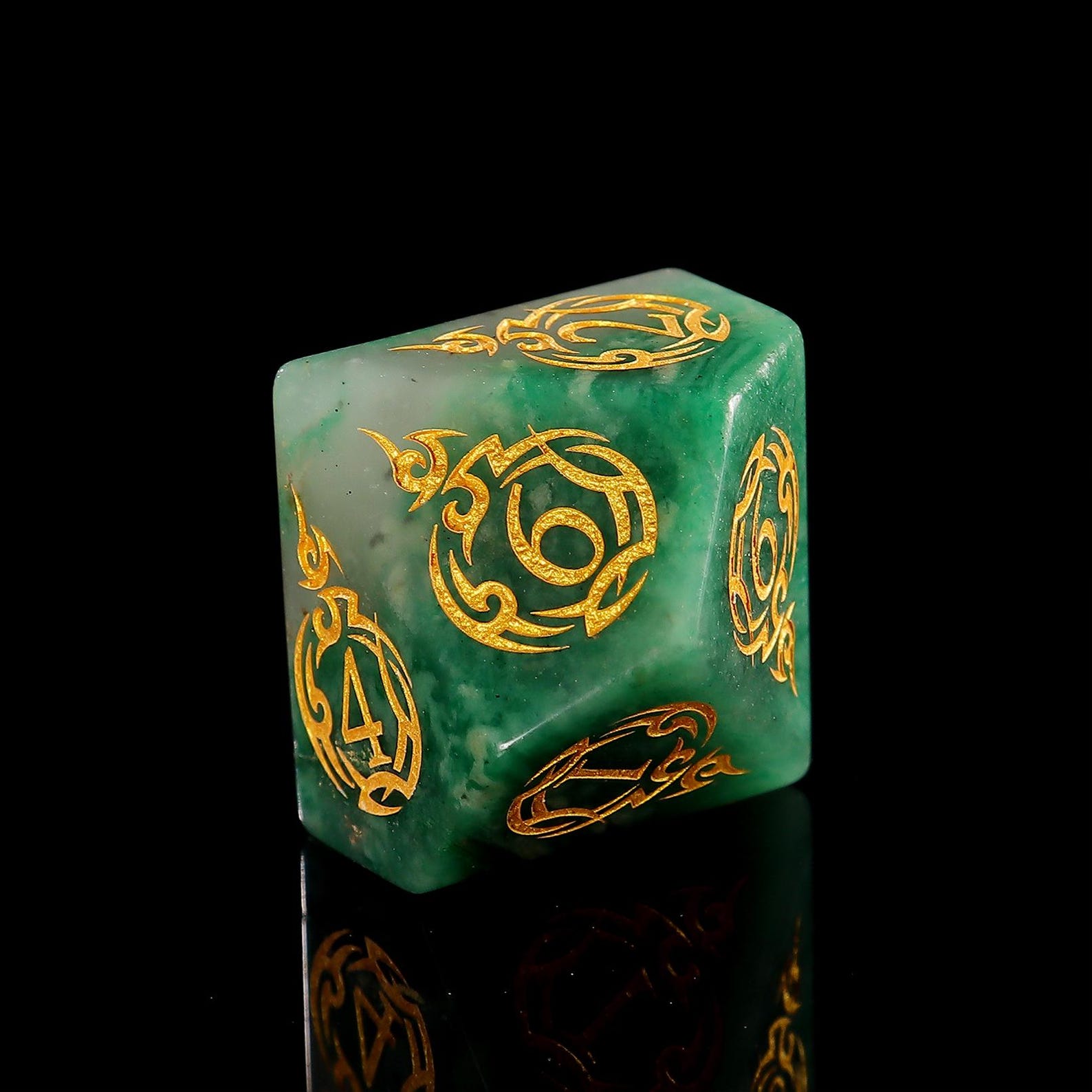 Natural African Jade Dnd Dice Set| Gemstone Dnd Dice Set | Dungeons and ...