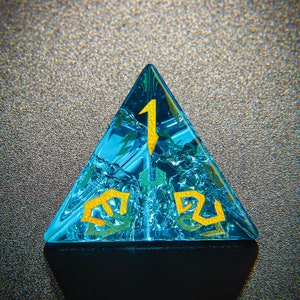 Full Set Zelda D&D Dice Set| for Crystal Blast Blue Glass Polyhedral ...