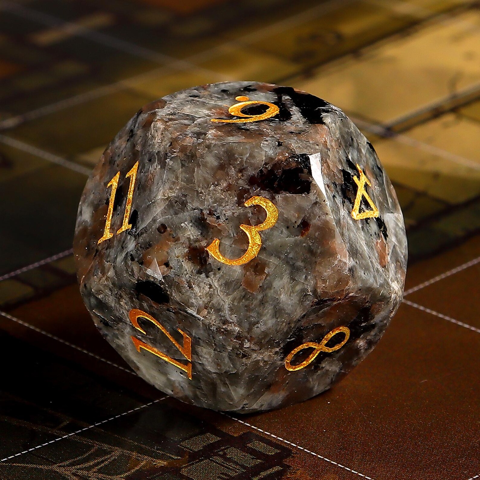 Natural Yooperlite Dnd Dice Set: Star Faceted Multi-faceted Prism ...
