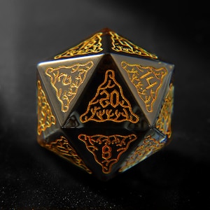 Sea Turtle Dnd Dice Set| Ocean Theme Black Glass Dnd Dice Set ...