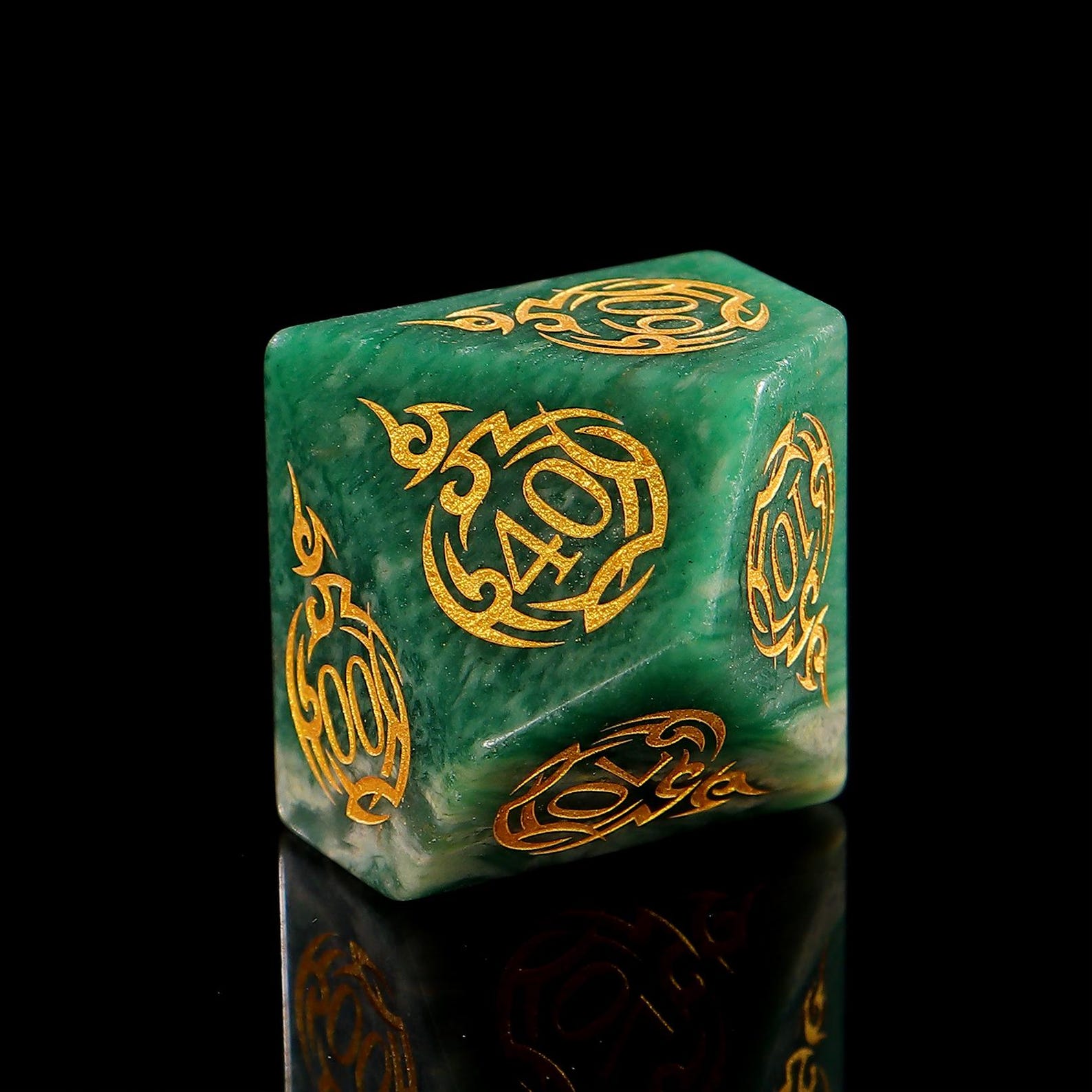 Natural African Jade Dnd Dice Set| Gemstone Dnd Dice Set | Dungeons and ...