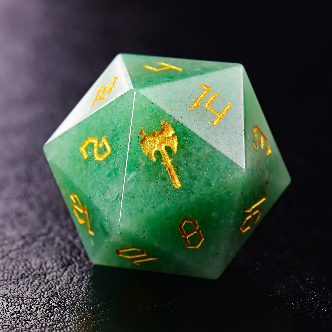 Custom African Jade Polyhedral Dice Setcustom Dnd Dice custom Class ...