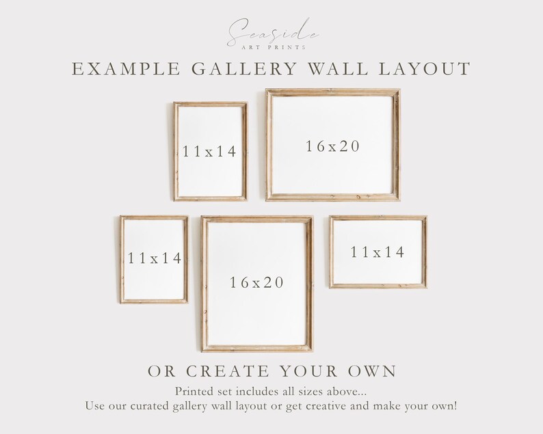 Coastal Gallery Set - Antique Nautical Art Paintings, Beach House ...