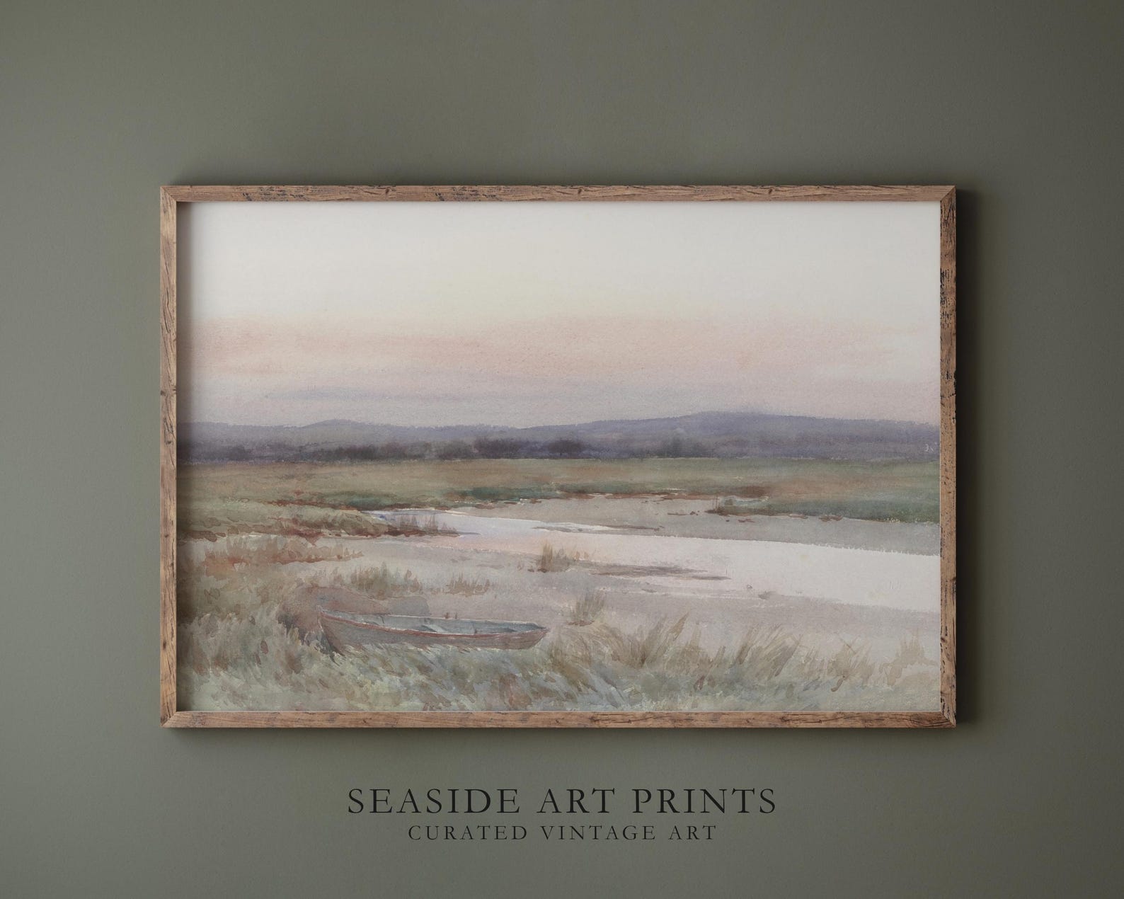 Nautical Gallery Set - Vintage Seascape Art Paintings, Beach House ...