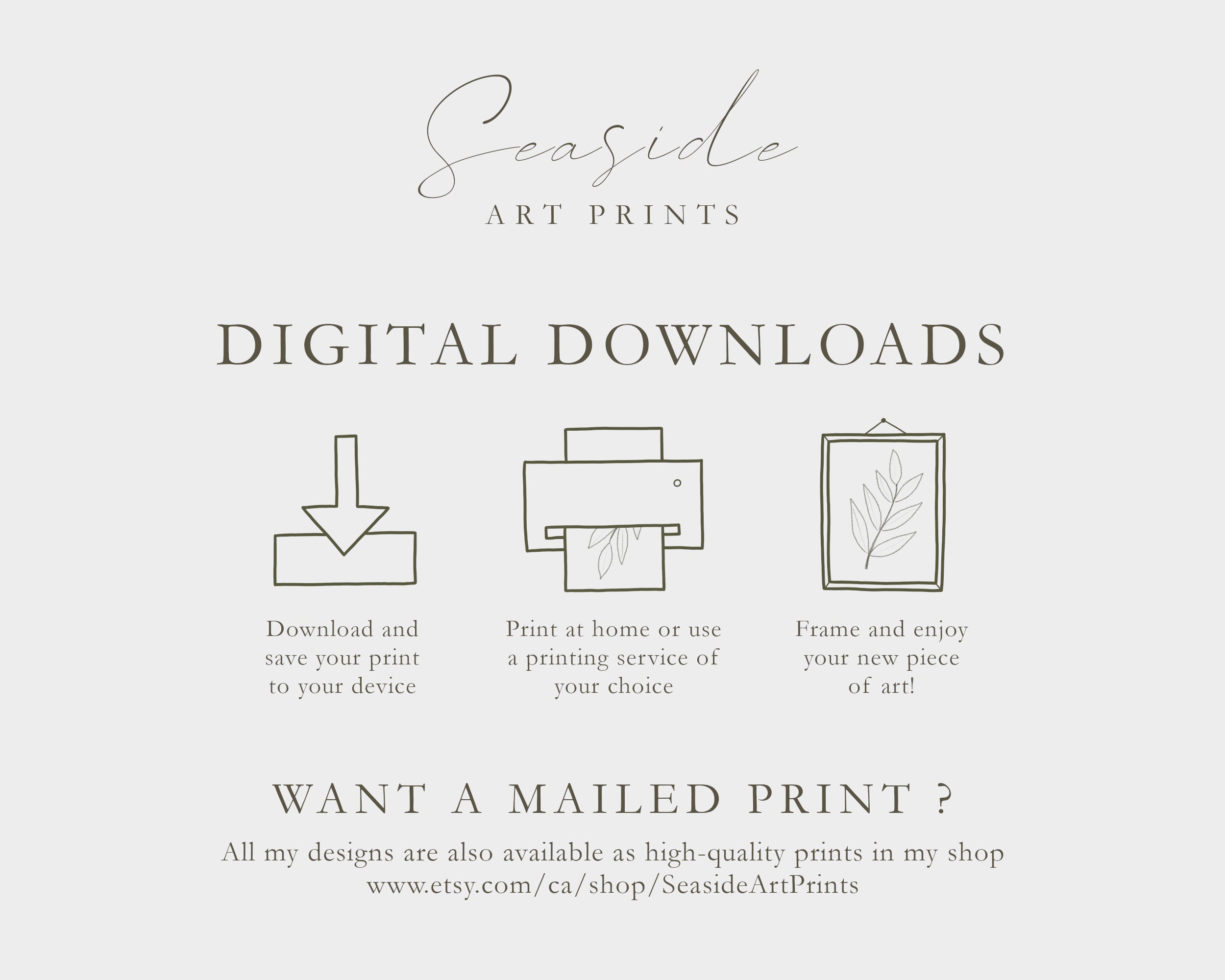 Neutral Botanical Sketch Art Print Vintage Tree Branch - Etsy