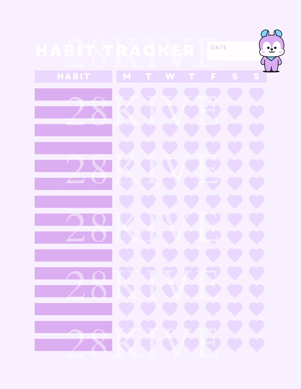 BT21 MANG Daily Planner Digital Planner Calendar Goodnotes - Etsy