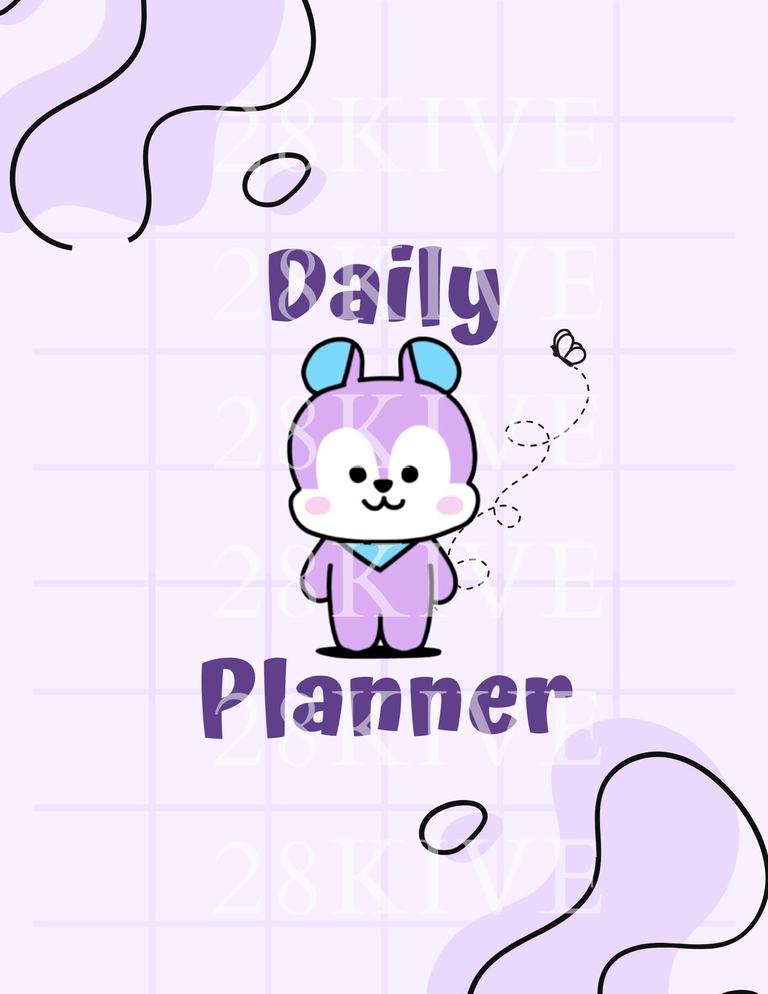 BT21 MANG Daily Planner Digital Planner Calendar Goodnotes - Etsy