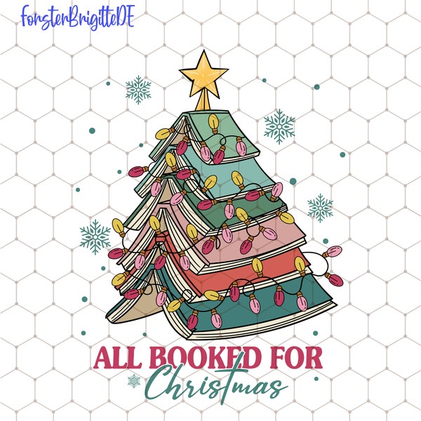Booked for Christmas Svg - Etsy